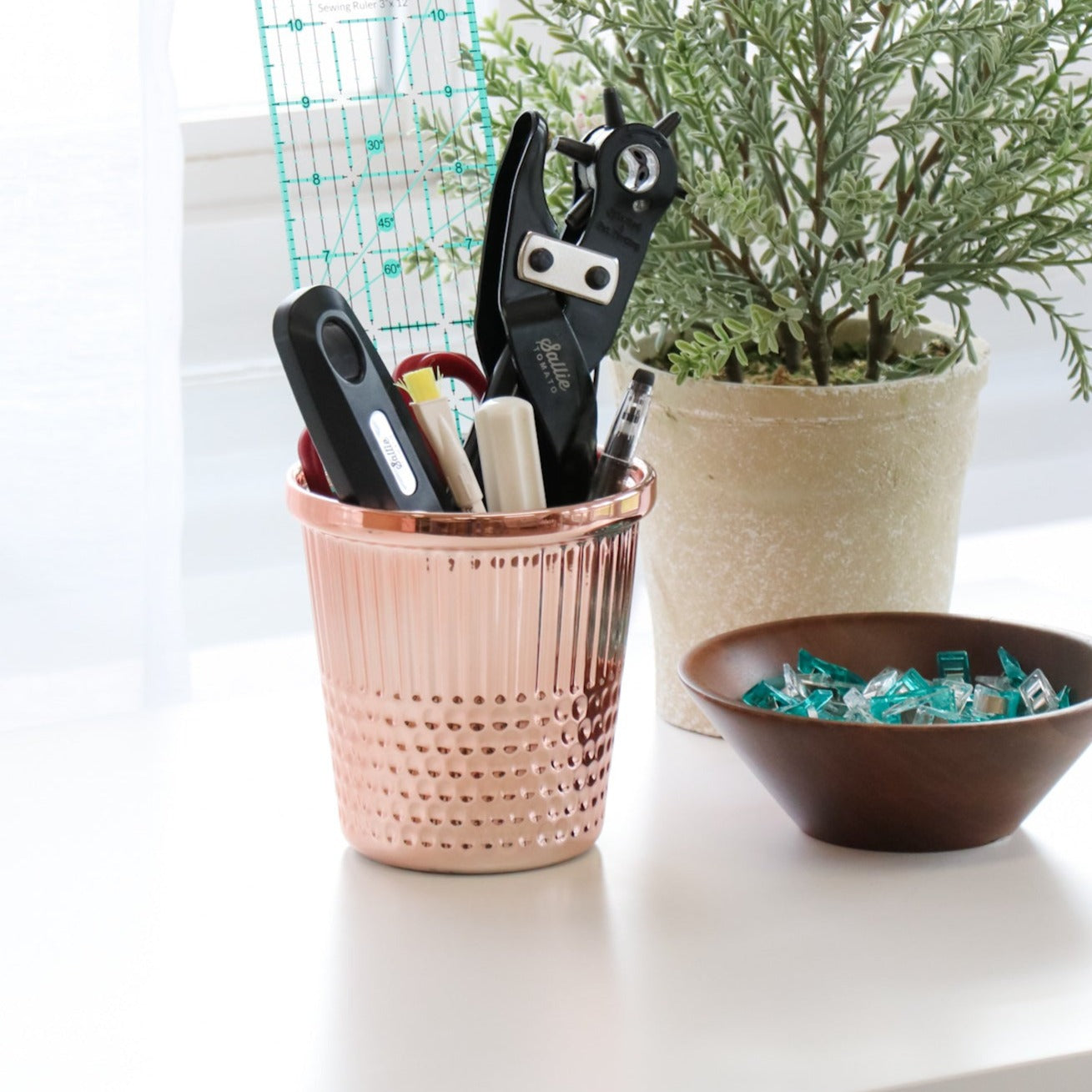 Rose Gold Thimble Cup storage holder – Sallie Tomato