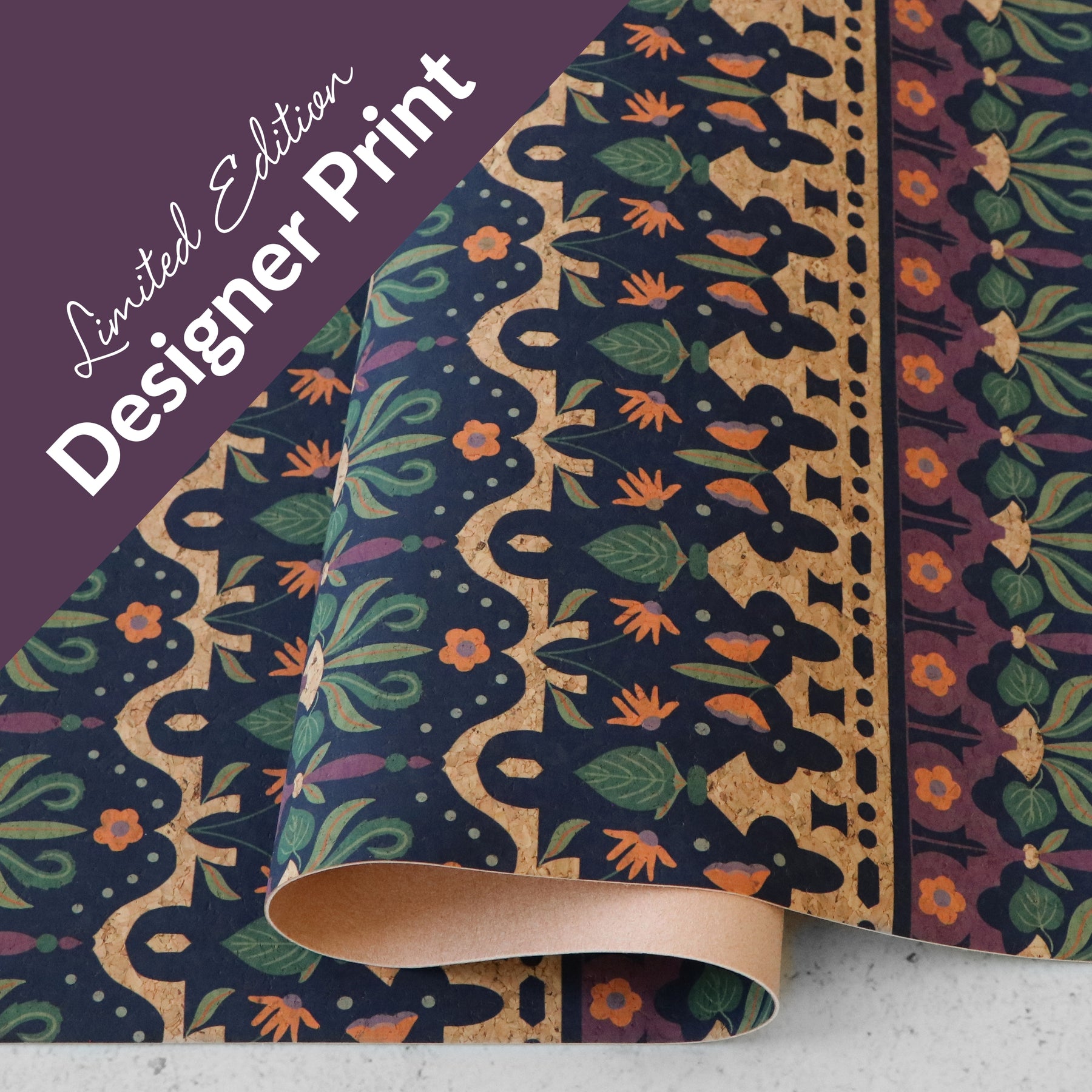 Jessica Rose Designer Print: Arcane Aegis Cork Fabric – Sallie Tomato