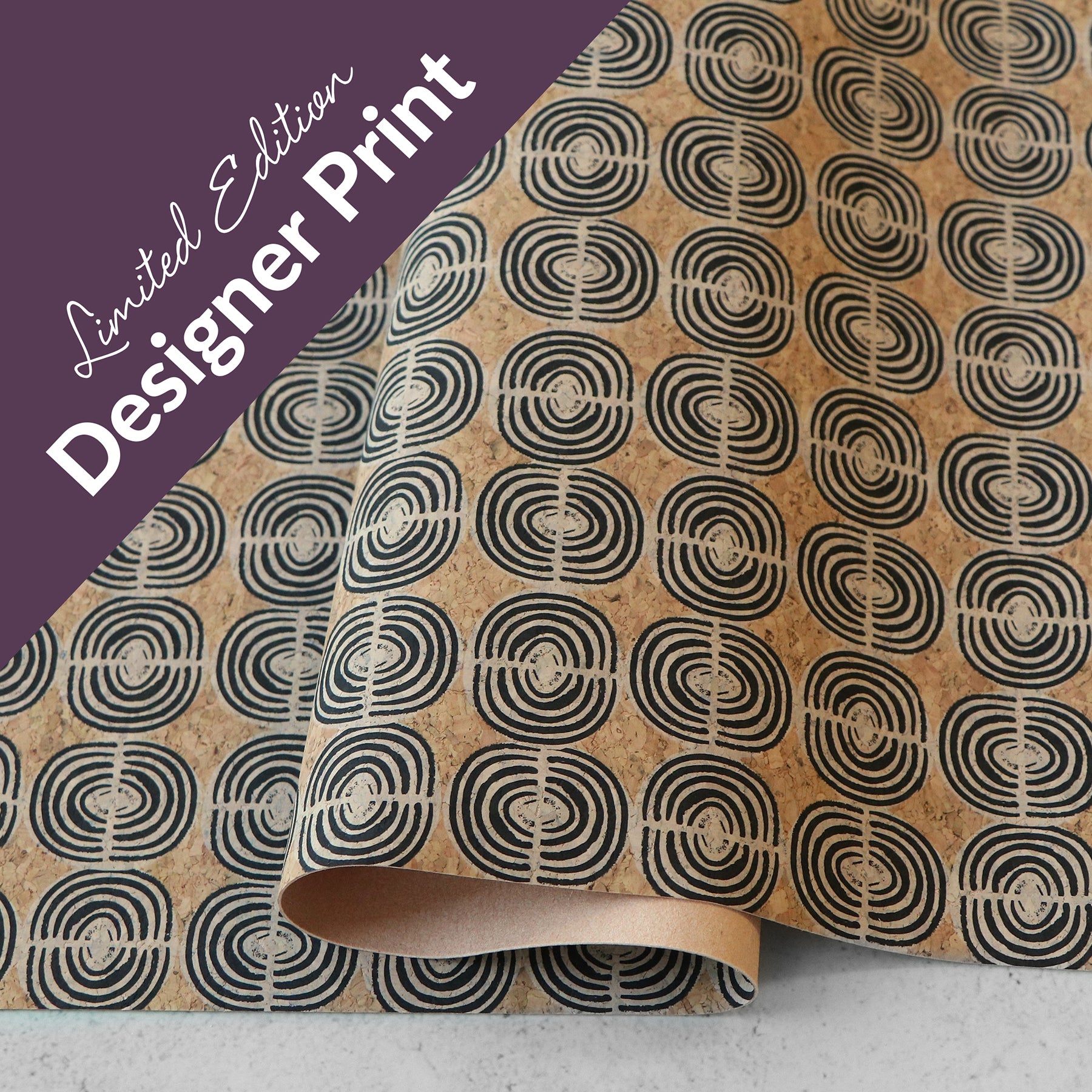 Colleen Annalea Designer Print: Eclipse Cork Fabric – Sallie Tomato