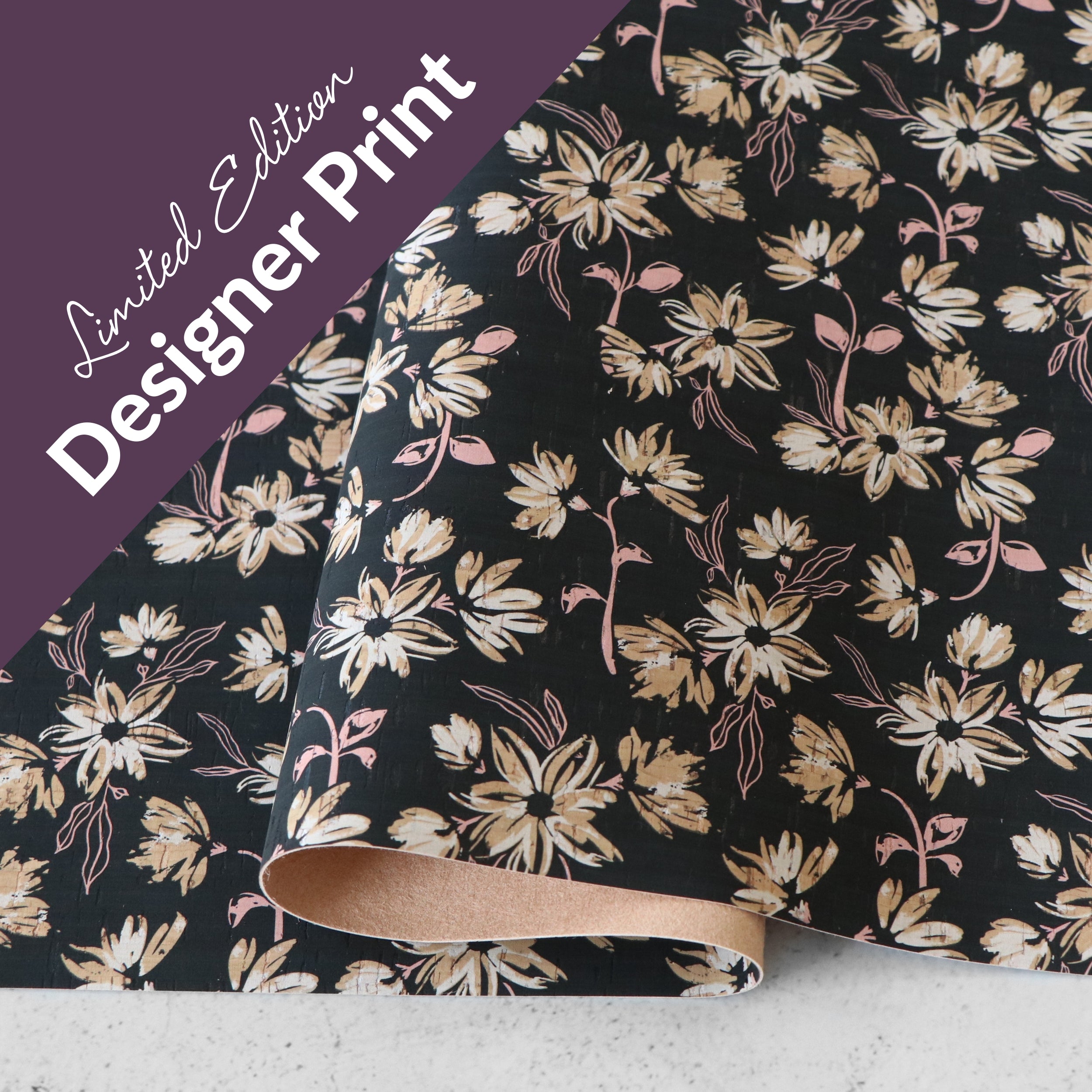 Colleen Annalea Designer Print: Eloquent Cork Fabric – Sallie Tomato