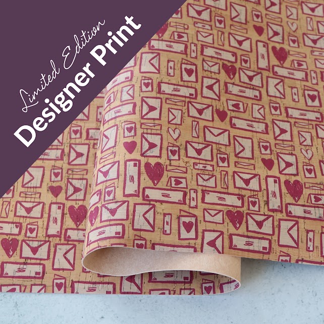 Colleen Annalea Designer Print: Love Letter Cork Fabric – Sallie Tomato