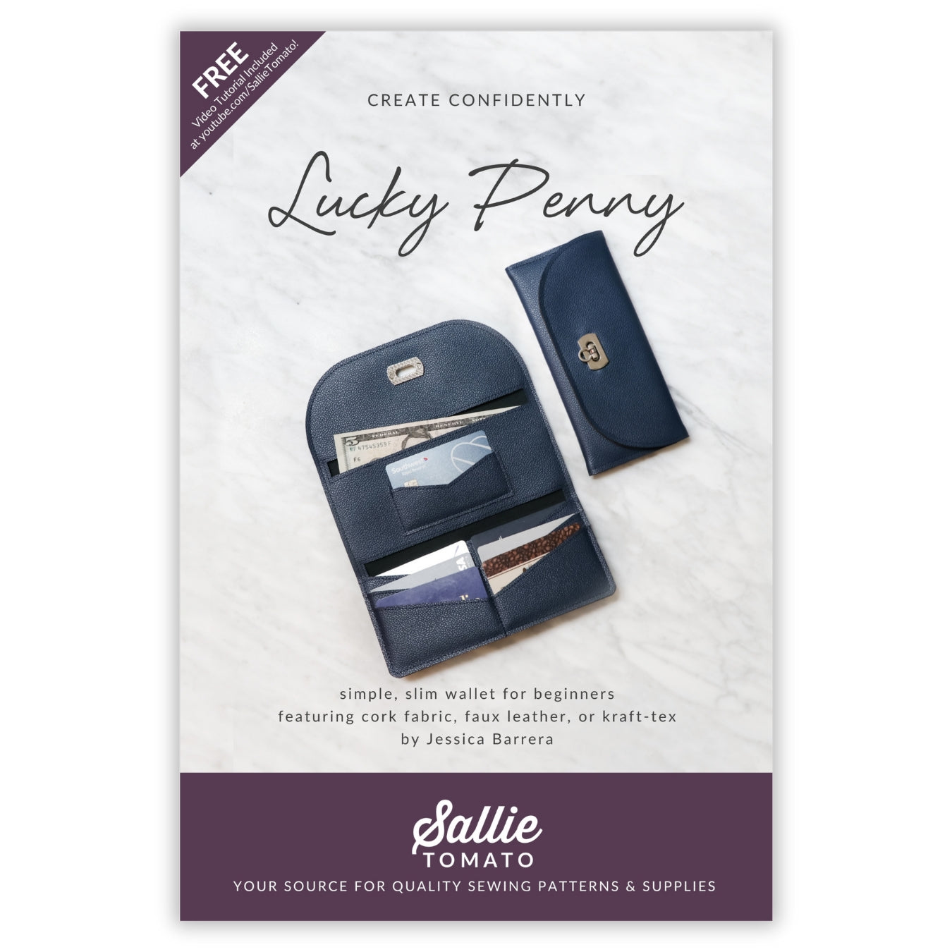 Lucky Penny Wallet Paper Pattern – Sallie Tomato