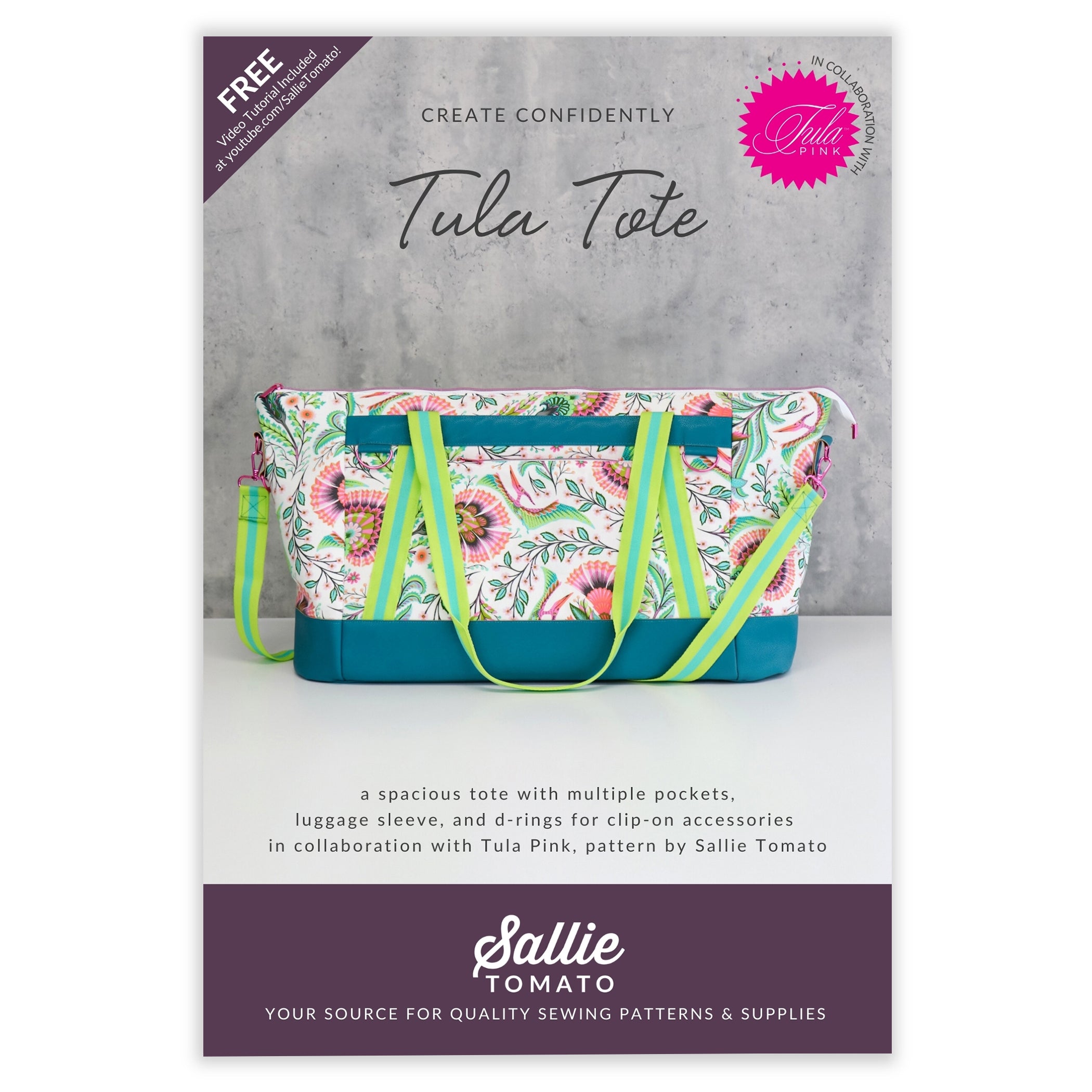 Tula Tote Paper Pattern – Sallie Tomato