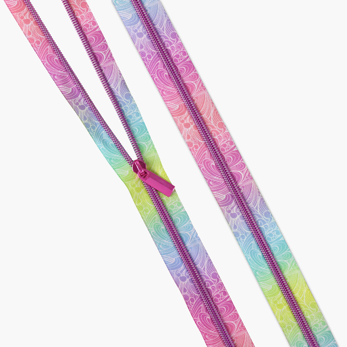 Tula Pink Floral Reef Collection - Making Waves Nylon Coil Zippers ...