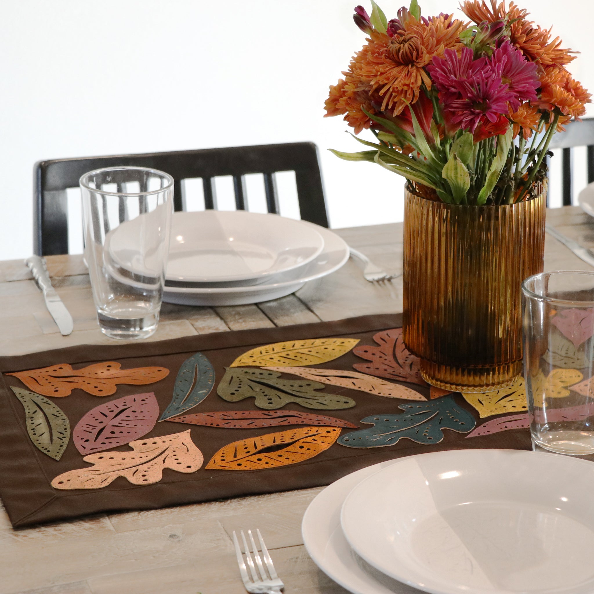 Free! Fall Leaves Table Runner Instant Download – Sallie Tomato